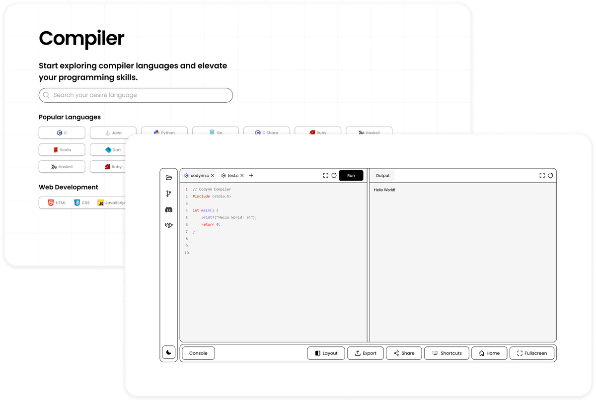 Codynn: Courses, Online Compiler, Challenges & Coding Blogs